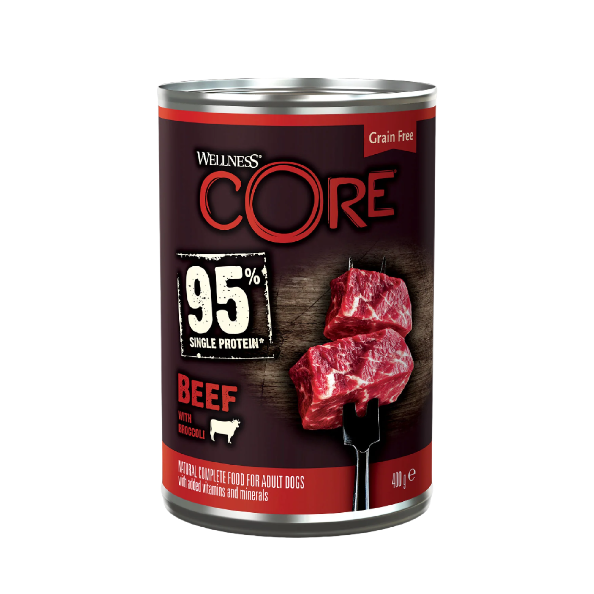 CORE All breed vådfoder 400 gram beef & broccoli – GroomUs.dk