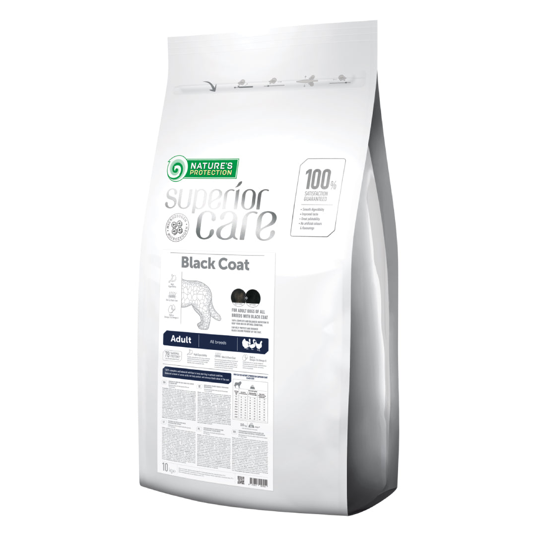 Nature's Protection Black Coat Adult All Breed, CHICKEN, TURKEY & DUCK